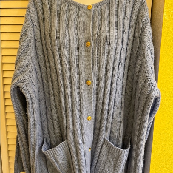 Classic Elements | Sweaters | Classic Elements Light Blue Cable Knit ...